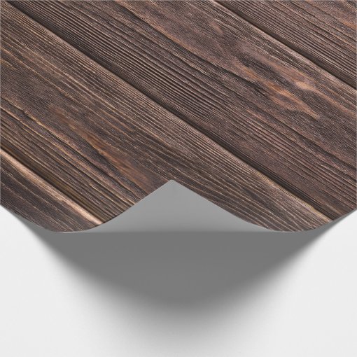 Rustic Aged Wood Planks Wrapping Paper | Zazzle