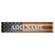 Rustic American Flag Desk Name Plate | Zazzle