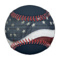Rustic Americana Custom Name Baseball | Zazzle