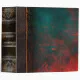 Rustic Ancient Tome Faux Red & Teal Leather Binder | Zazzle