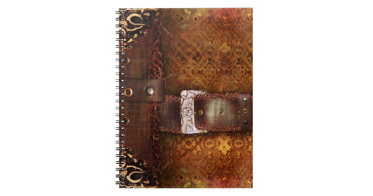 Rustic Antique Ancient Tome Faux Leather Notebook | Zazzle