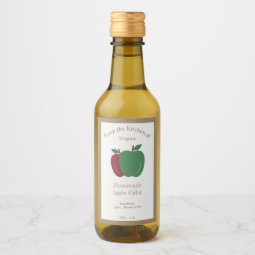 Rustic Apple Cider Bottle Label Sticker | Zazzle