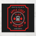 Rustic Apple Cider Personalized Beer Bottle Label | Zazzle