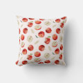 Rustic Apples Pattern Throw Pillow | Zazzle
