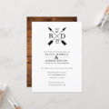 Rustic Arrow | Wedding Invitation | Zazzle