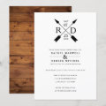 Rustic Arrow | Wedding Invitation | Zazzle