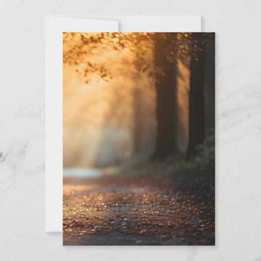 Rustic autumn fall tree lights wedding invitation | Zazzle