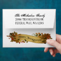 Rustic Autumn Gold Happy Thanksgiving Envelope | Zazzle
