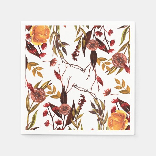 Rustic Autumn Napkins | Zazzle.com