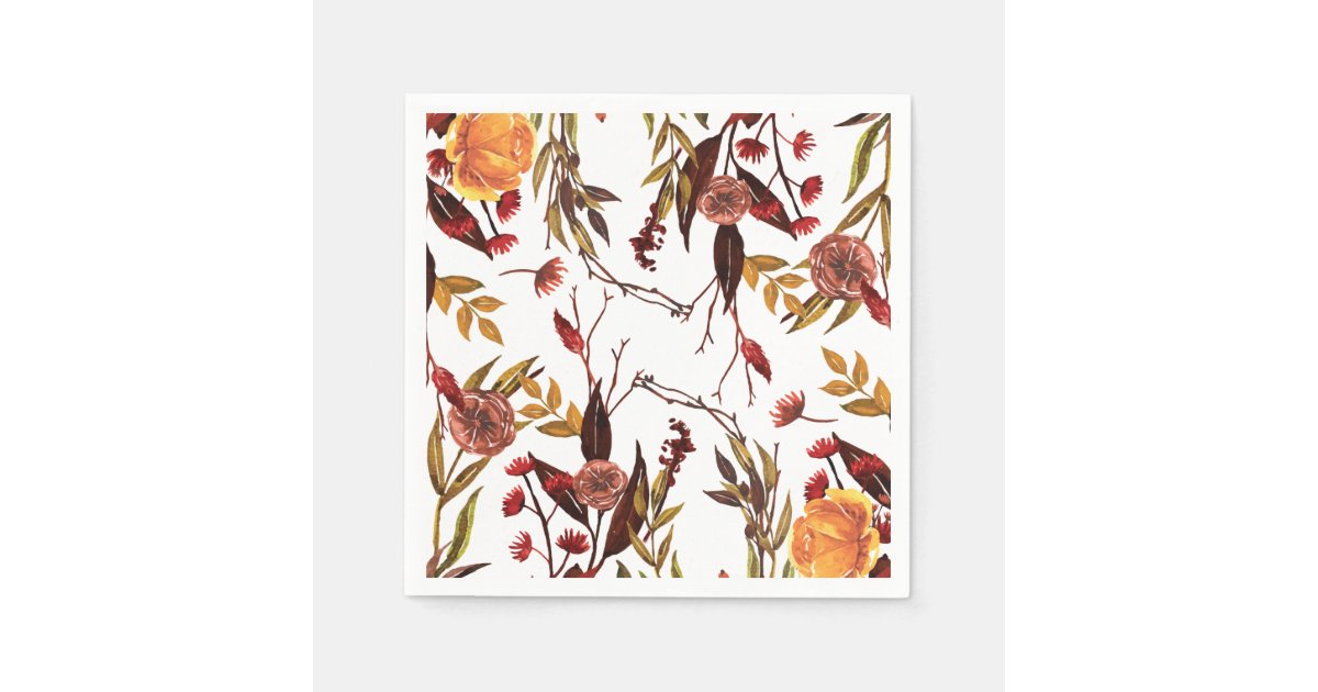 Rustic Autumn Napkins | Zazzle