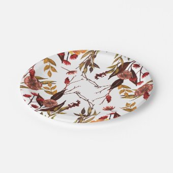 Rustic Autumn Paper Plates | Zazzle