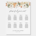 Rustic Autumn Seating Chart Foam Board | Zazzle