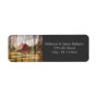 rustic autumn western country red barn wedding label | Zazzle