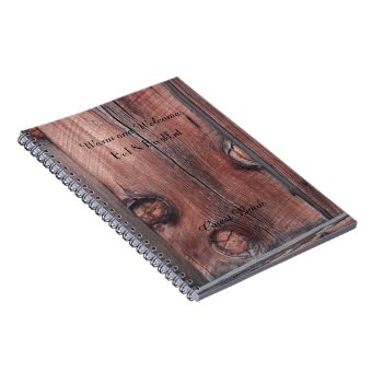 Rustic B&B Guest Book, Old Red Barn Wood Siding Notebook | Zazzle