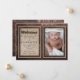 Rustic Baby Boy Custom Photo Birth Announcement | Zazzle