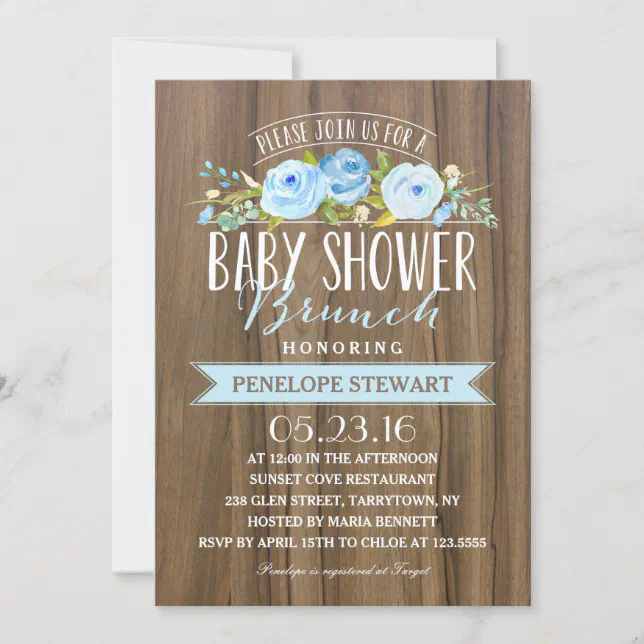 Rustic Baby Shower | Baby Shower Invitation | Zazzle