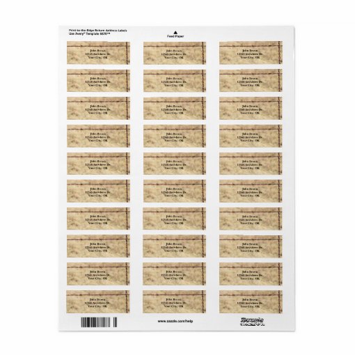 Rustic Barbed Wire Return Address Labels | Zazzle