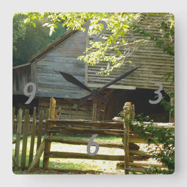 Rustic barn clock | Zazzle