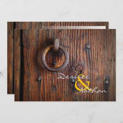 Rustic Barn Door Wedding Invitation | Zazzle