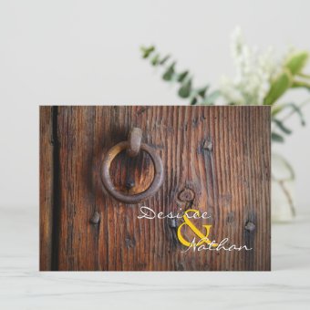 Rustic Barn Door Wedding Invitation | Zazzle
