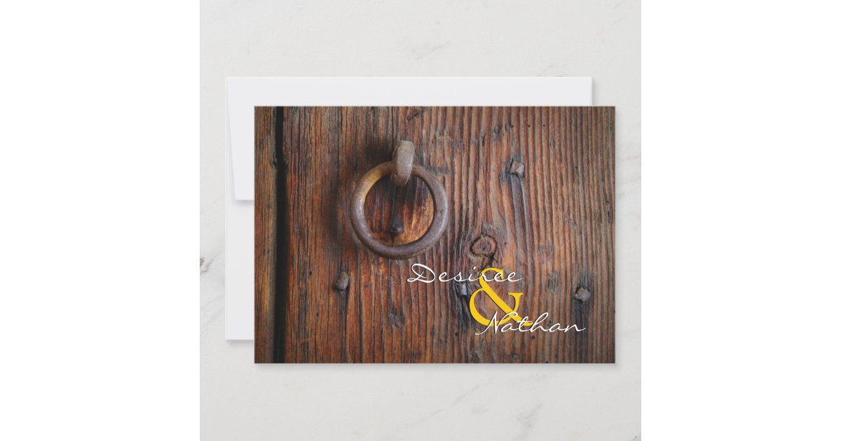 Rustic Barn Door Wedding Invitation | Zazzle