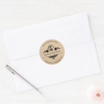 Rustic Barn Farmhouse Product Label | Zazzle