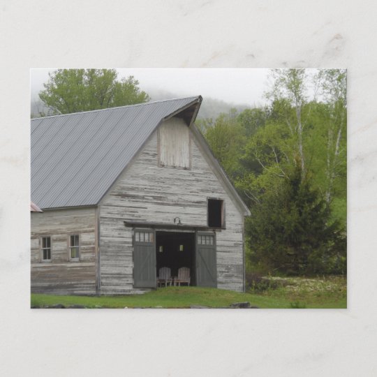 Rustic Barn- Vermont Postcard | Zazzle.com