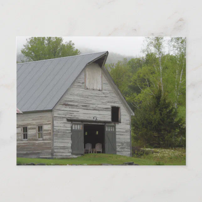 Rustic Barn- Vermont Postcard | Zazzle