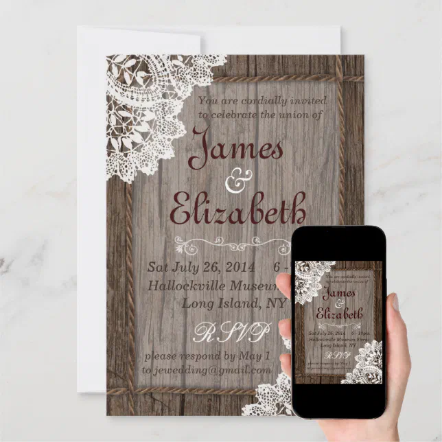 Rustic Barn Wedding Invitation | Zazzle