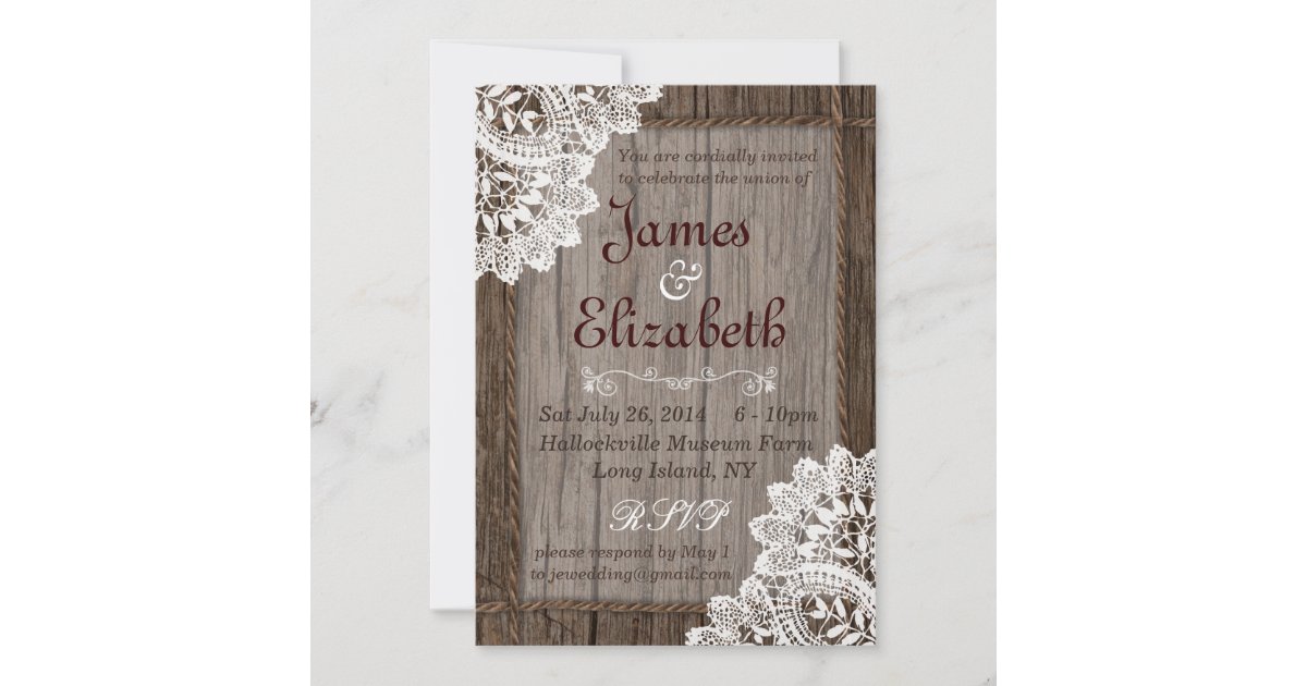 Rustic Barn Wedding Invitation | Zazzle