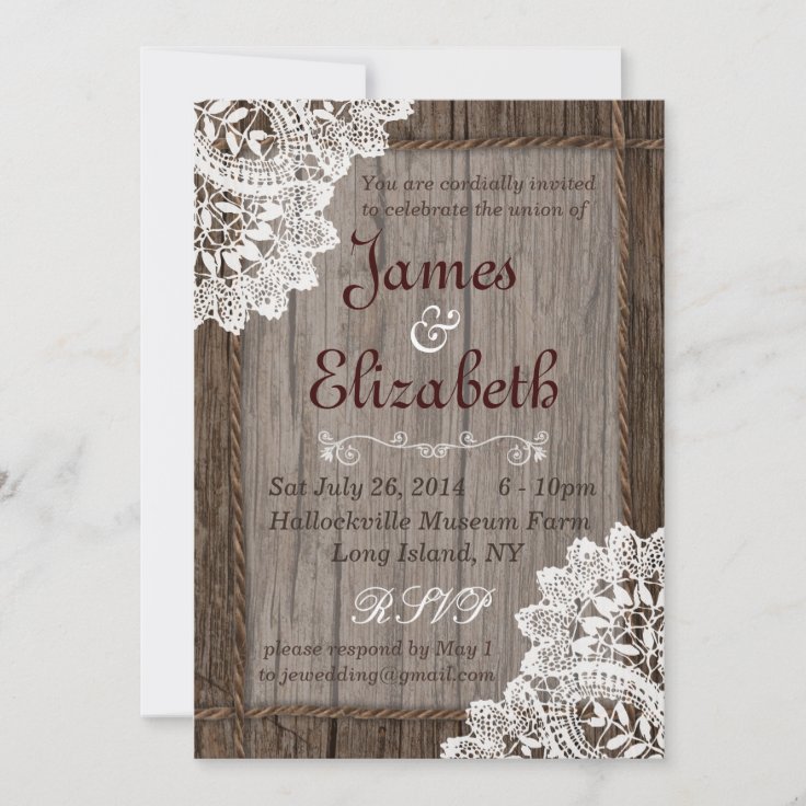 Rustic Barn Wedding Invitation | Zazzle
