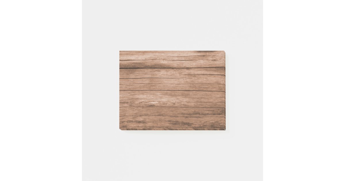 Rustic Barn Wood Brown Post-it Notes | Zazzle