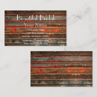 Rustic Barn Wood Business Card | Zazzle
