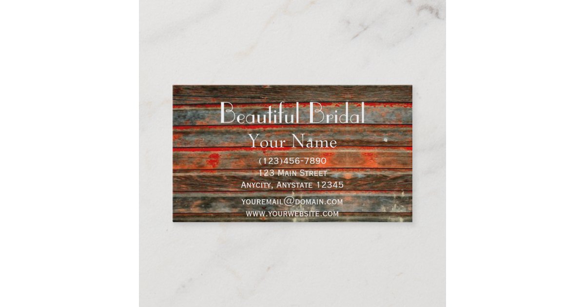 Rustic Barn Wood Business Card | Zazzle