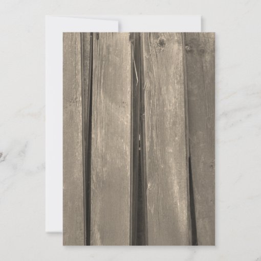 Rustic Barn Wood Party Invitation | Zazzle