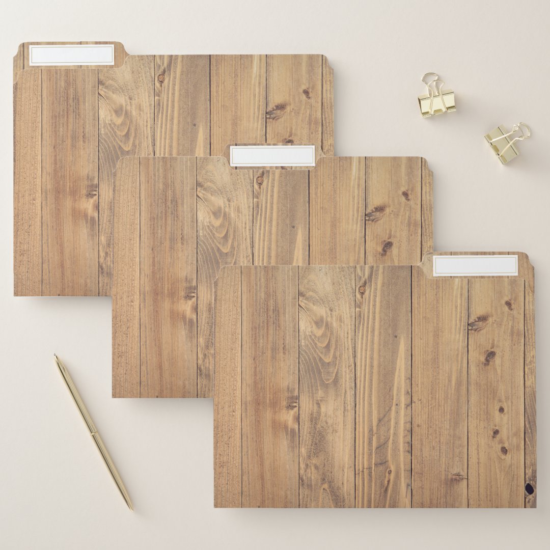 Rustic Barn Wood Pattern File Folder | Zazzle