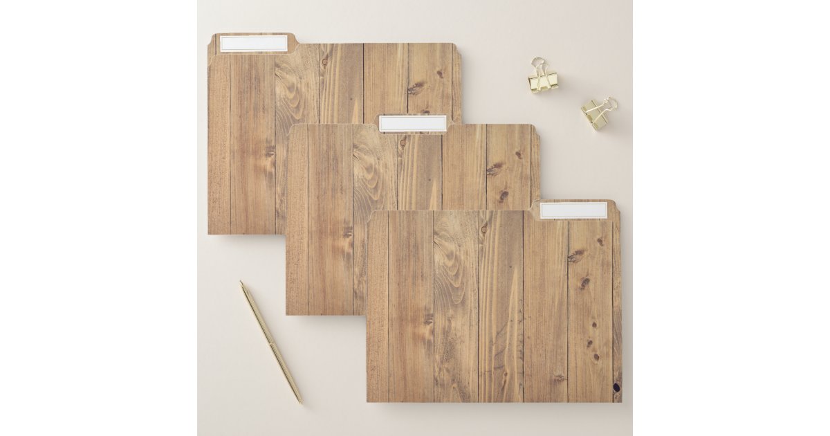 Rustic Barn Wood Pattern File Folder | Zazzle