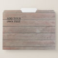 Rustic barn wood personalized file folder | Zazzle