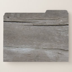 Rustic barn wood personalized file folder | Zazzle