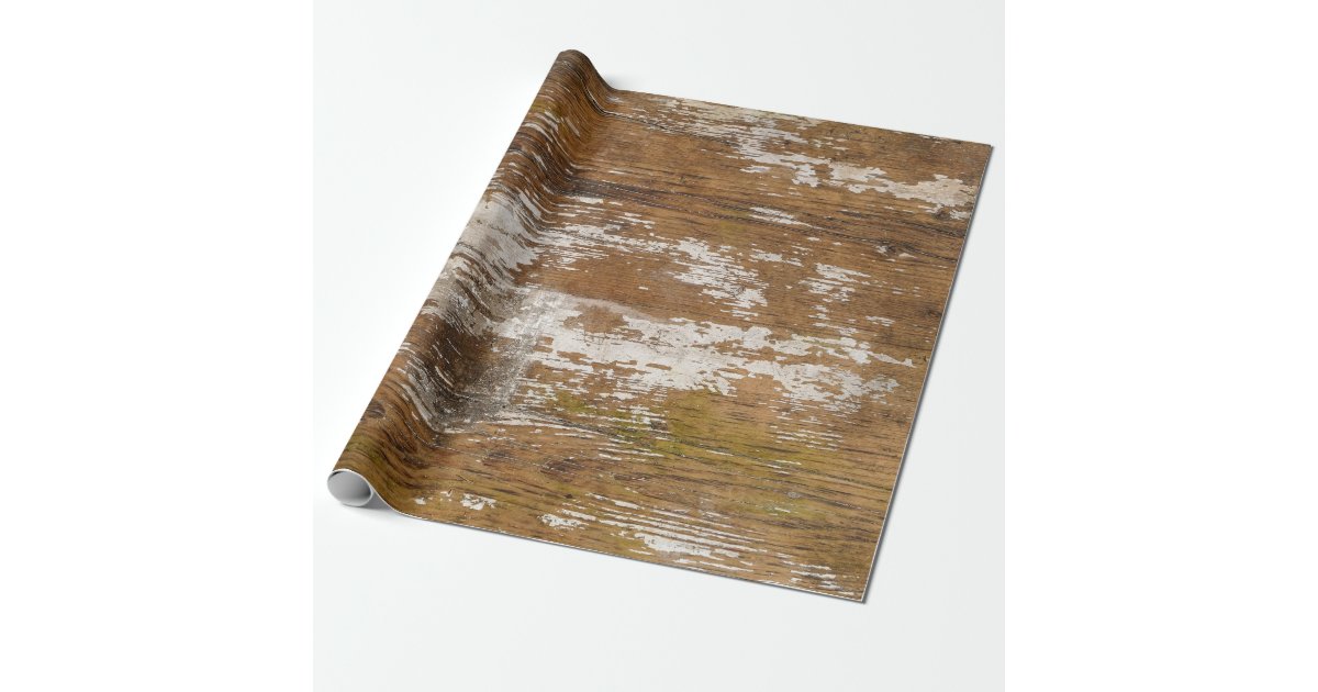 Rustic Barn Wood Vintage Farmhouse Wrapping Paper | Zazzle