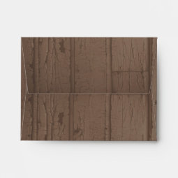 rustic barn wood wedding envelopes for RSVP | Zazzle