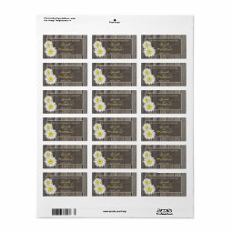 Rustic Barn Wood Wedding Favor Labels | Zazzle