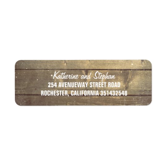 Rustic Barn Wood Wedding Label | Zazzle.com