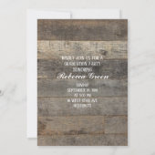 rustic barn wood western country graduation party invitation | Zazzle
