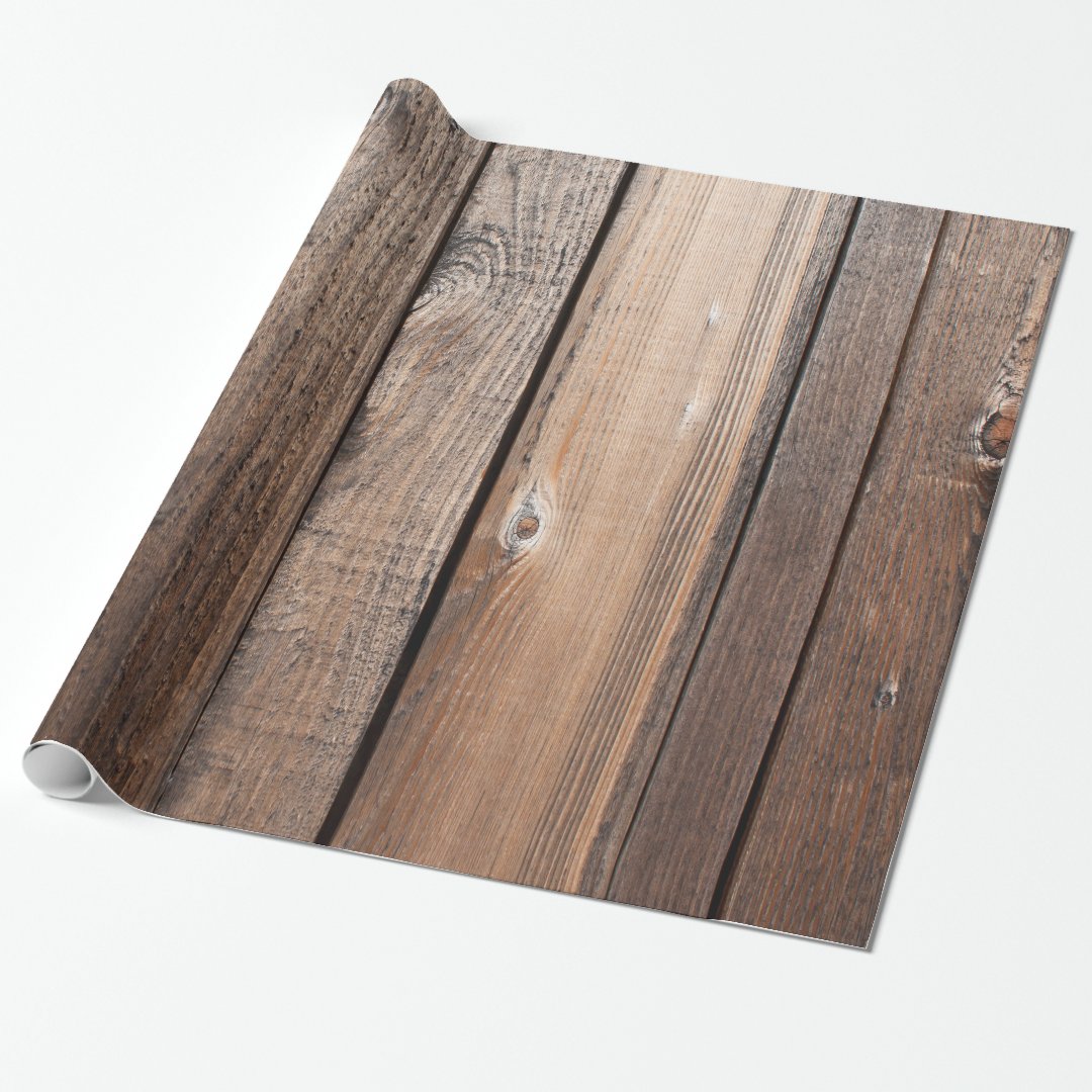 Rustic Barn Wood Wrapping Paper | Zazzle