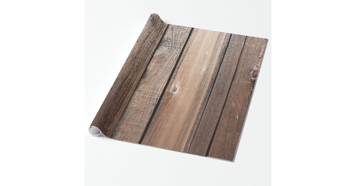 Rustic Barn Wood Wrapping Paper | Zazzle