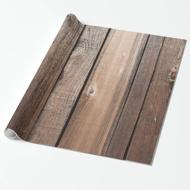 Rustic Barn Wood Wrapping Paper | Zazzle