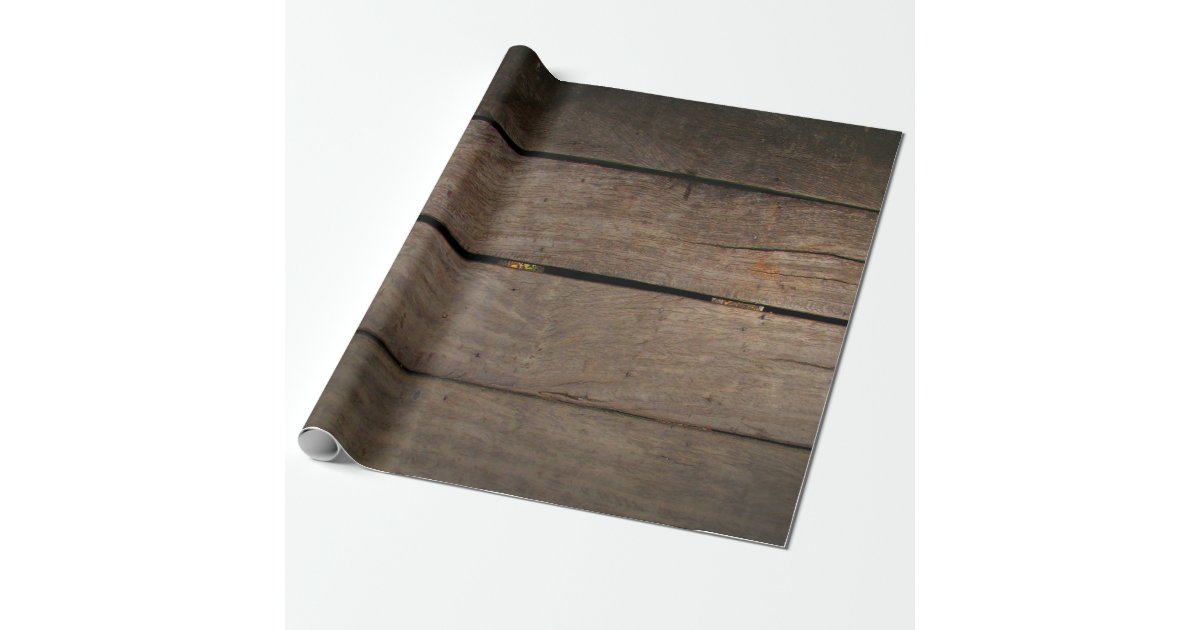 Rustic Barn Wood Wrapping Paper | Zazzle