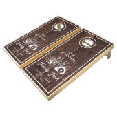 Rustic Barnwood Farmhouse Cornhole Set | Zazzle