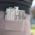 Rustic Barnwood Western Flask | Zazzle